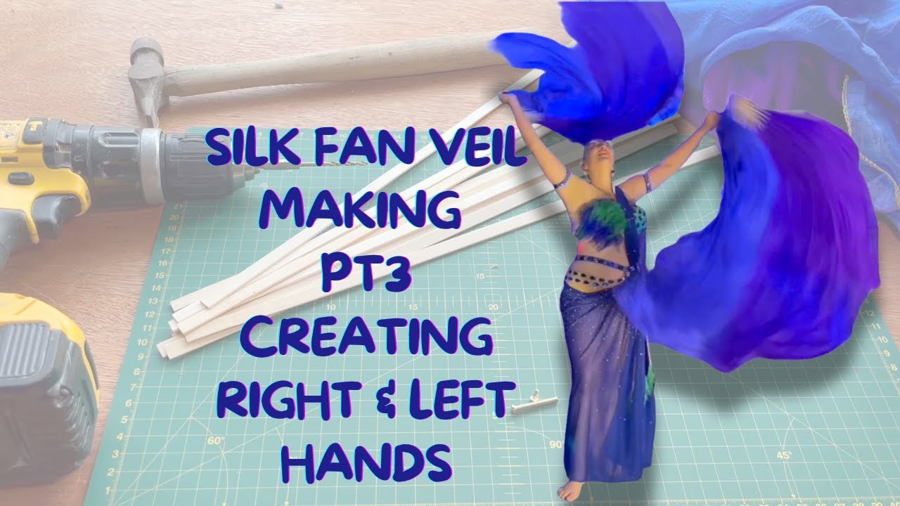 DIY Giant Silk Fan Veils 💃 | Make Affordable Custom Fan Veils (Part 3 ...