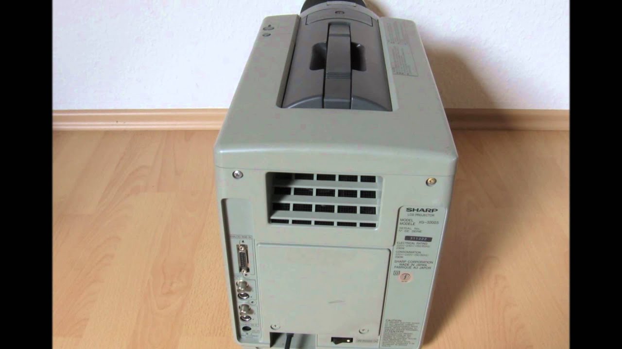 SHARP VISION LCD PROJECTOR MODEL XG-3200S PART 2 - YouTube