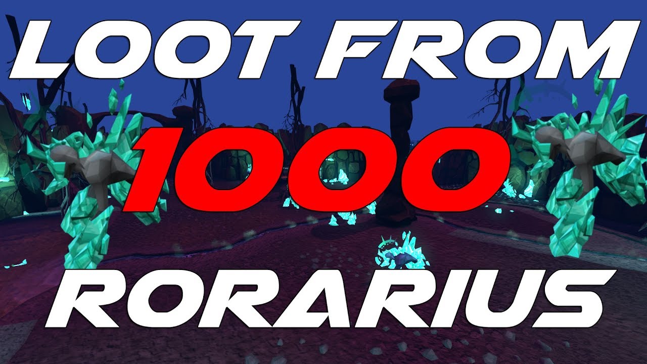 Runescape 3 - Loot from 1000 Rorarius - YouTube