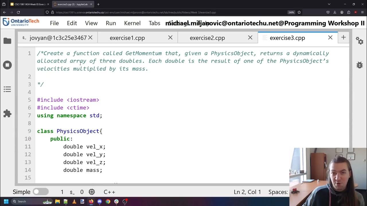 CSCI 1061 Week 3 - Dynamic Memory - YouTube