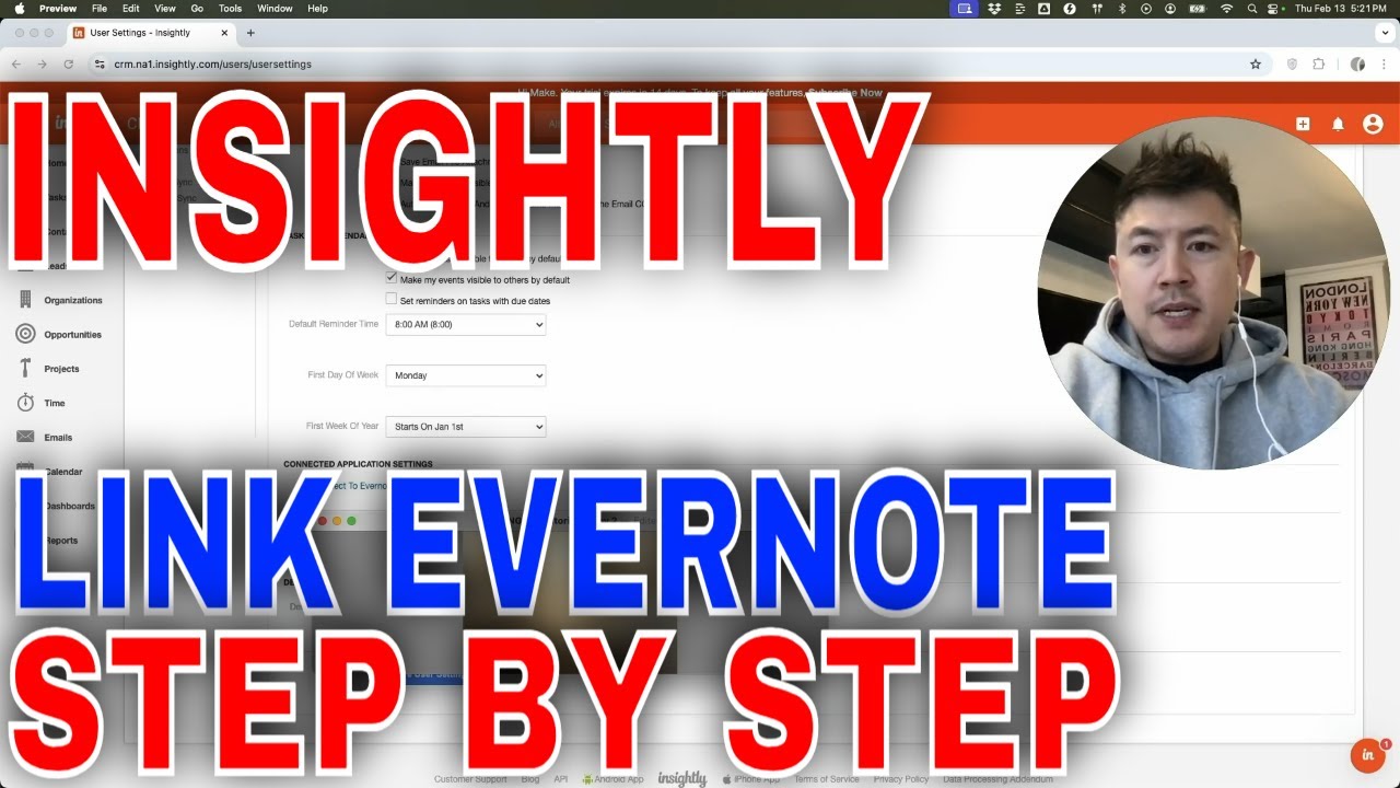 How To Link Connect Evernote To Insightly CRM 🔴 - YouTube