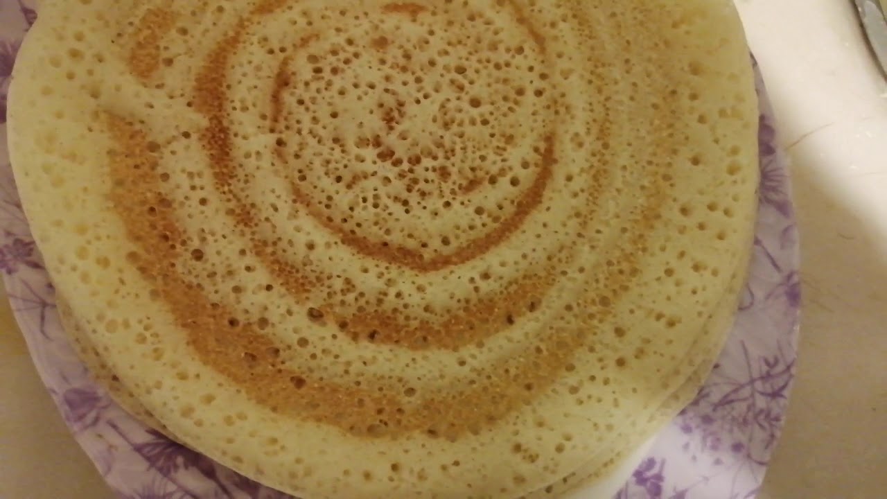 Somali Fermented Pancake (Canjeero / Lahoh / Injera) - YouTube