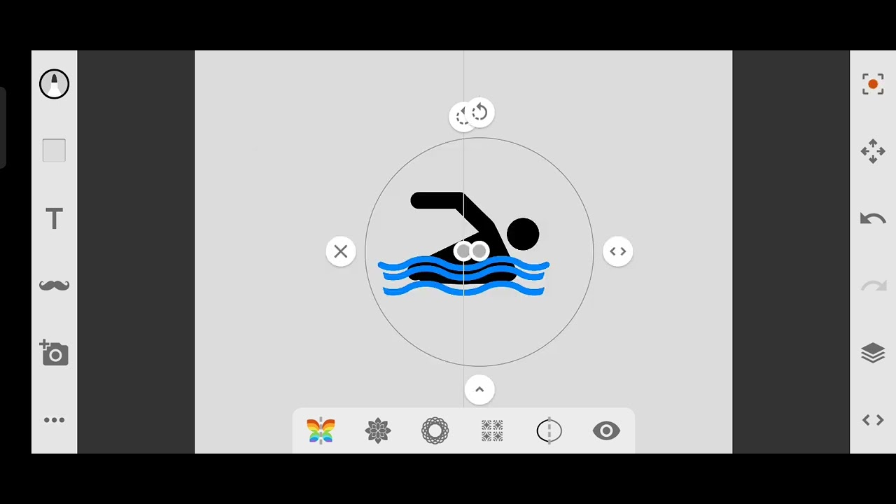 Draw the Swim Stickman and waves - YouTube