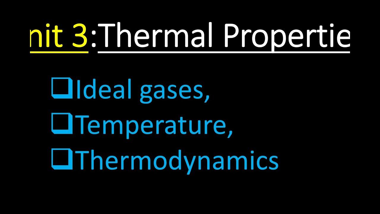 PHYSICS 9702 [Ideal gases, temperature and thermodynamics] #Part 4 ...