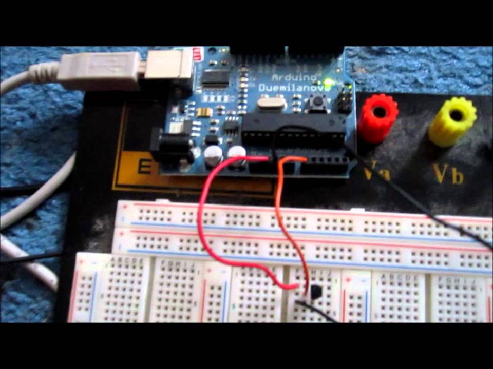 Tmp36 Temperature Sensor Circuit W Arduino Youtube 5942