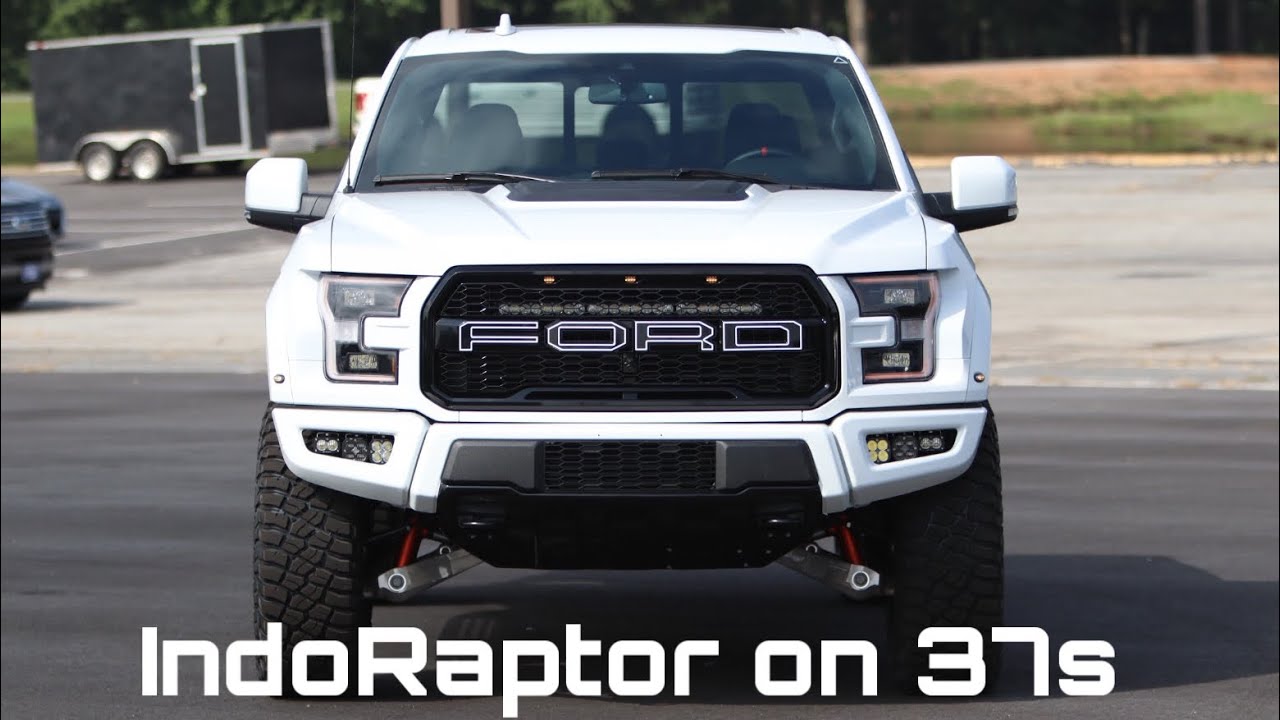 MUST SEE! Lifted White FORD Raptor on 37s IndoRaptor Edition 2020 - YouTube