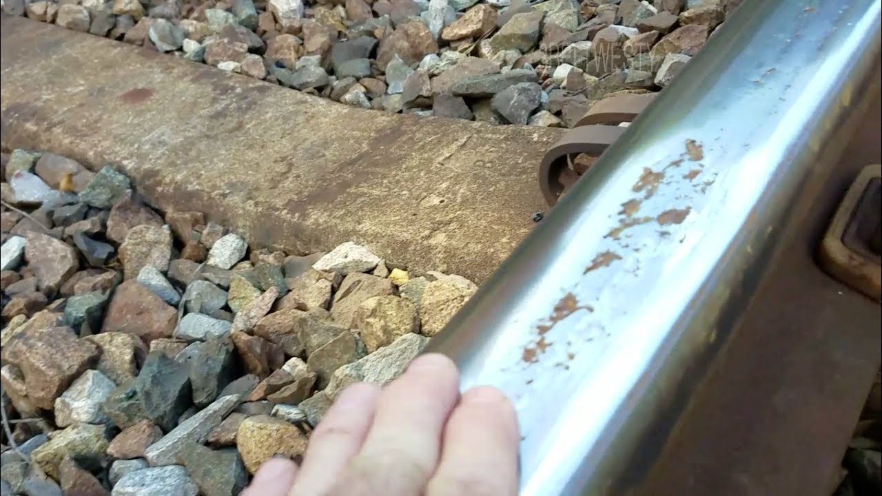 BNSF Railroad track wear Concrete Ties curve 141 Lb Rail Tupelo Miss ...