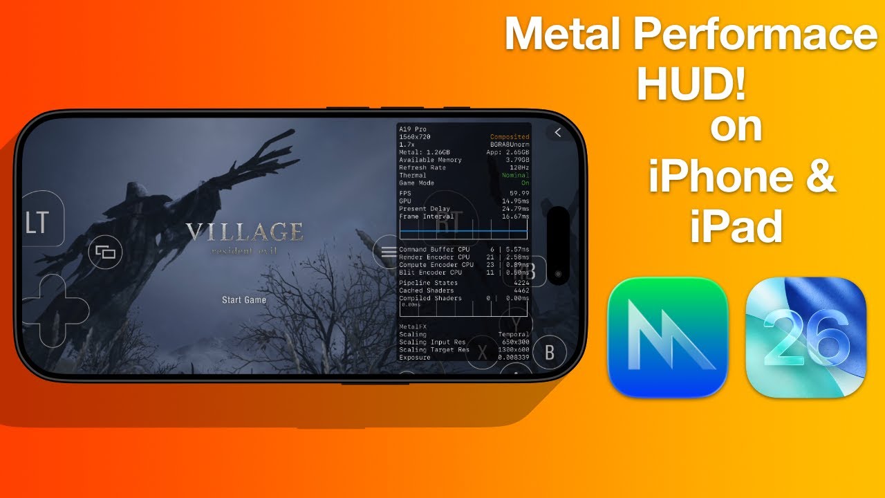 iOS 26: How To Enable Metal Performance HUD on iPhone and iPad! (FPS ...