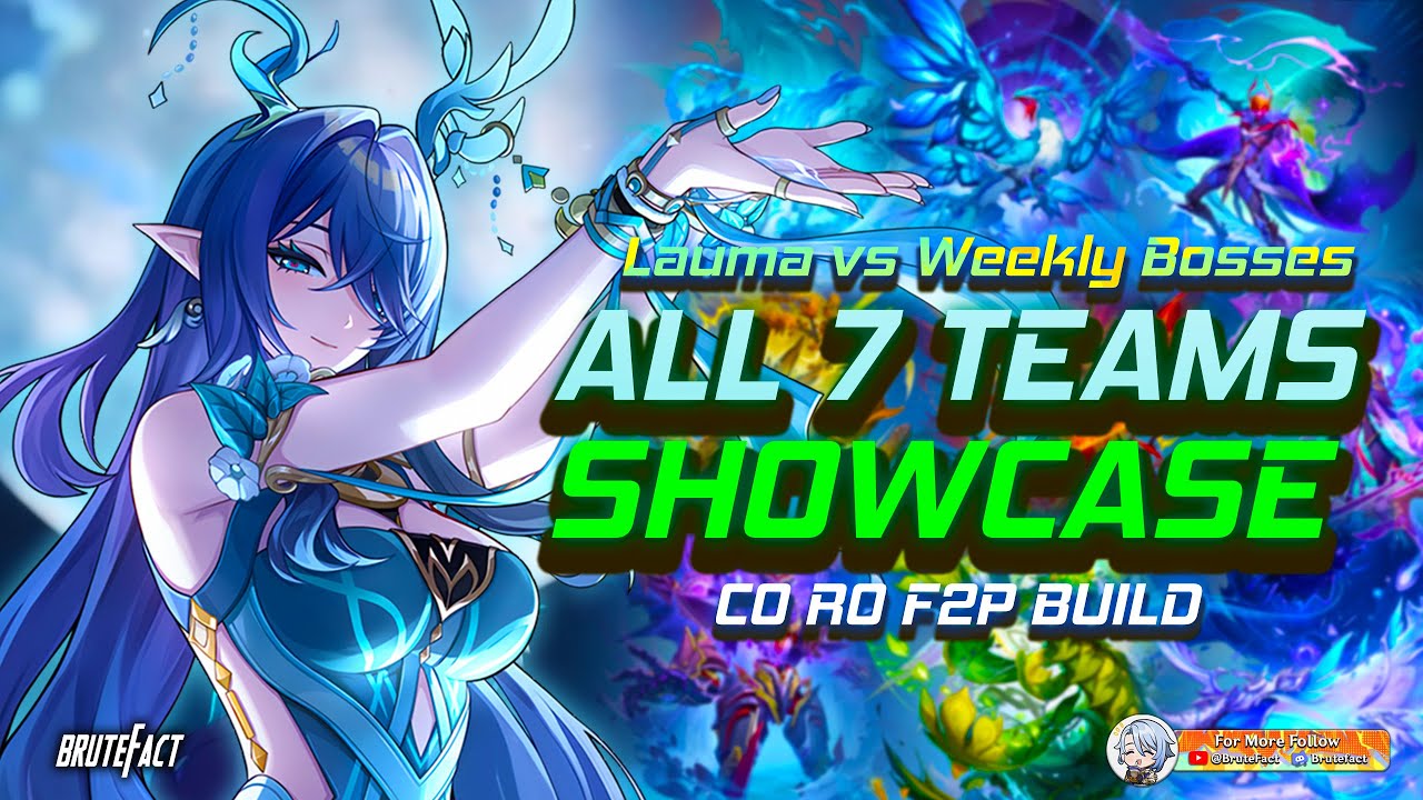 All 7 Lauma Teams vs Weekly bosses | C0R0 Lauma Early Access Showcase ...
