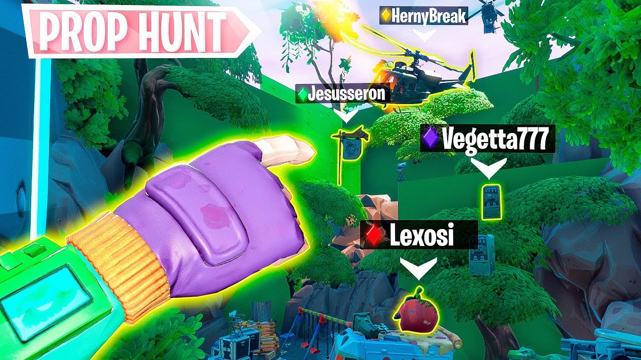 Nos salimos del mapa en el Prop Hunt Nuevo Modo de Juego Fortnite ...