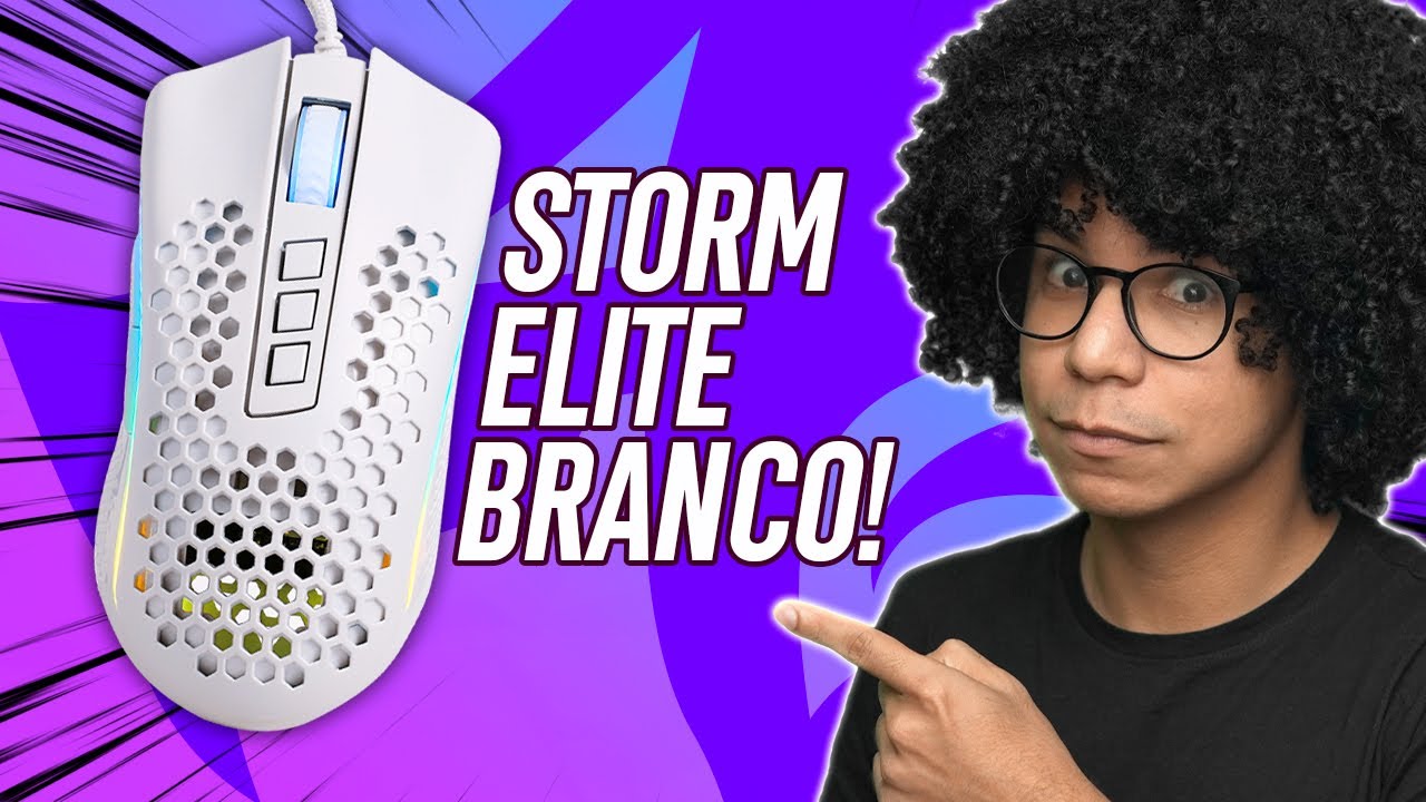 o MELHOR mouse BRANCO da REDRAGON? STORM ELITE LUNAR WHITE! - YouTube