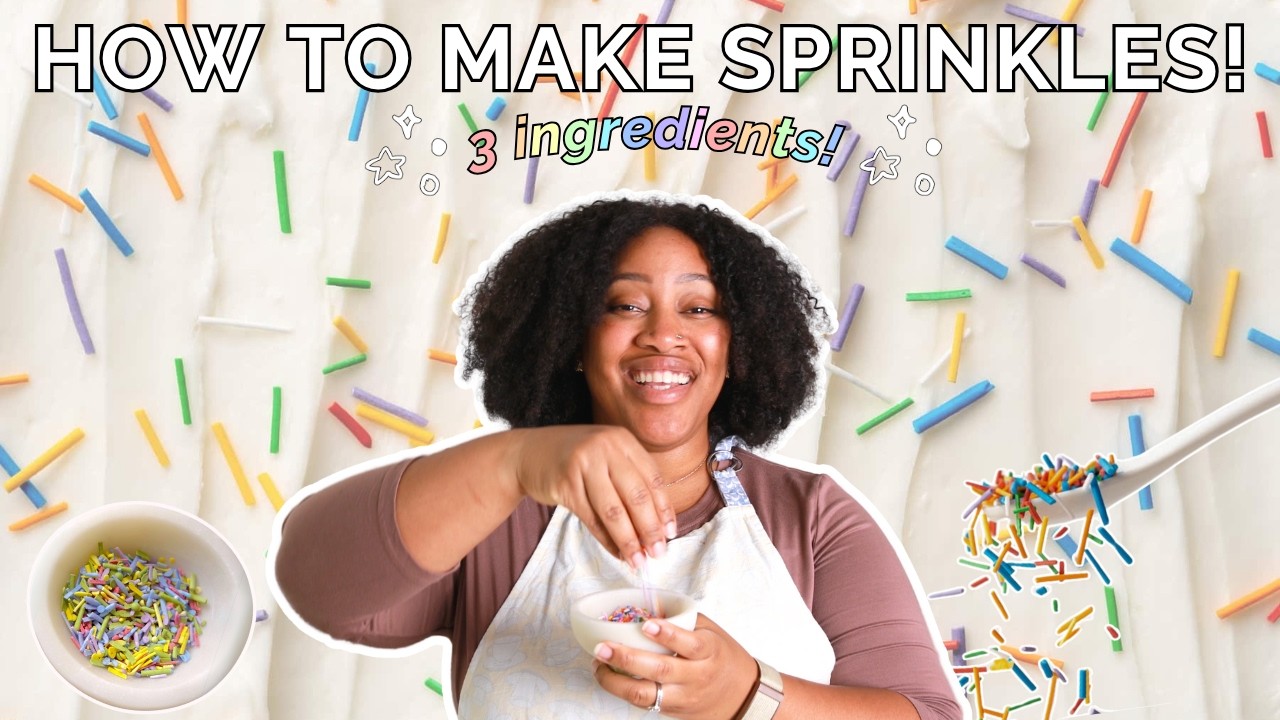 How to Make Sprinkles from Scratch | 3-Ingredient DIY Hack - YouTube