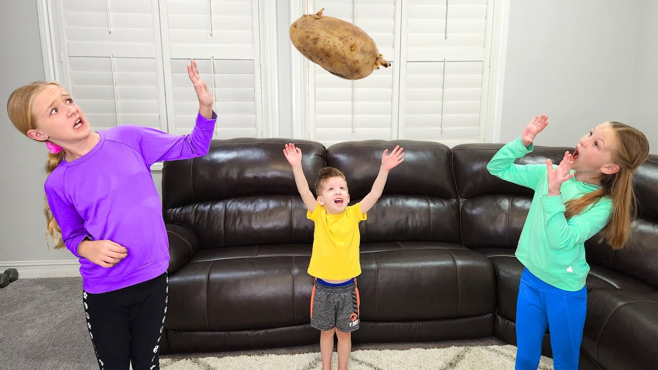 Last to Catch the Potato Wins!! Playing Hot Potato and Other Mini Games ...