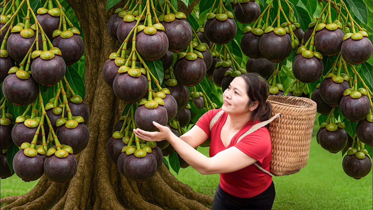 Harvesting Mangosteens & Making Healing Mangosteen Tea | A Peaceful ...
