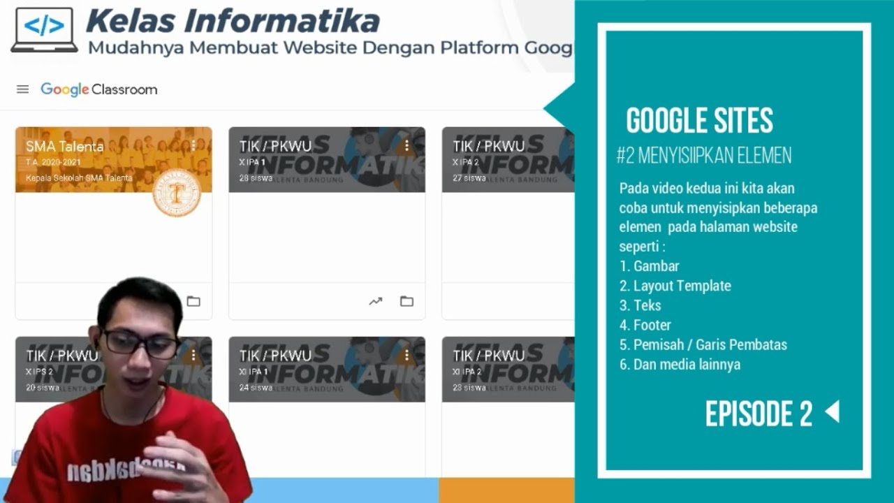 Google Sites Series #2 Menyisipkan Elemen - YouTube