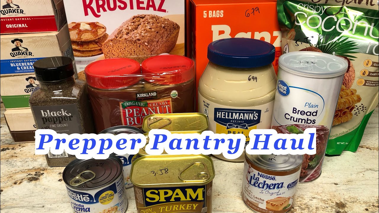 Multiple Stores PREPPER PANTRY HAUL - YouTube