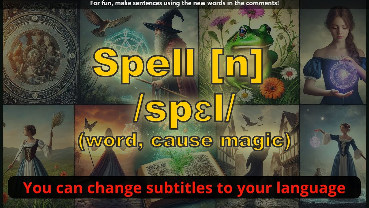 [n]Spell meaning (cause magic) with 5 examples - YouTube