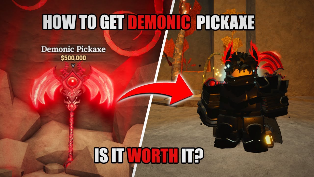 How To Get Demonic Pickaxe In The Forge (Is It Worth It?) - YouTube