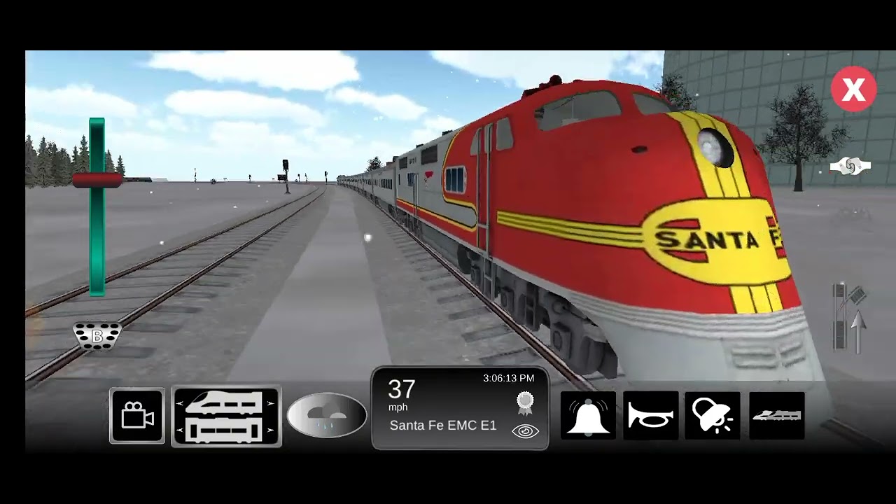 Santa. FE EMC E1 tràn - YouTube