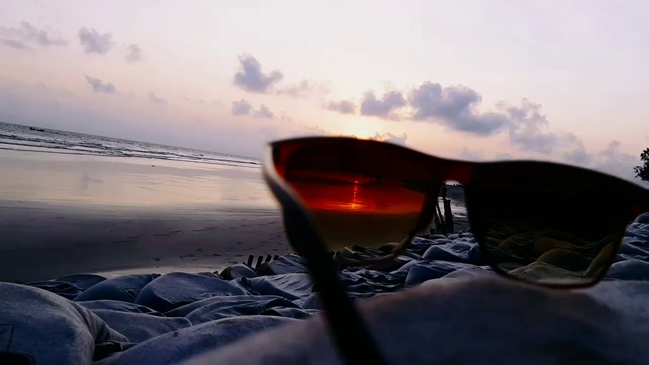 Time Lapse - Sunset of Kuakata Sea Beach in Bangladesh - YouTube