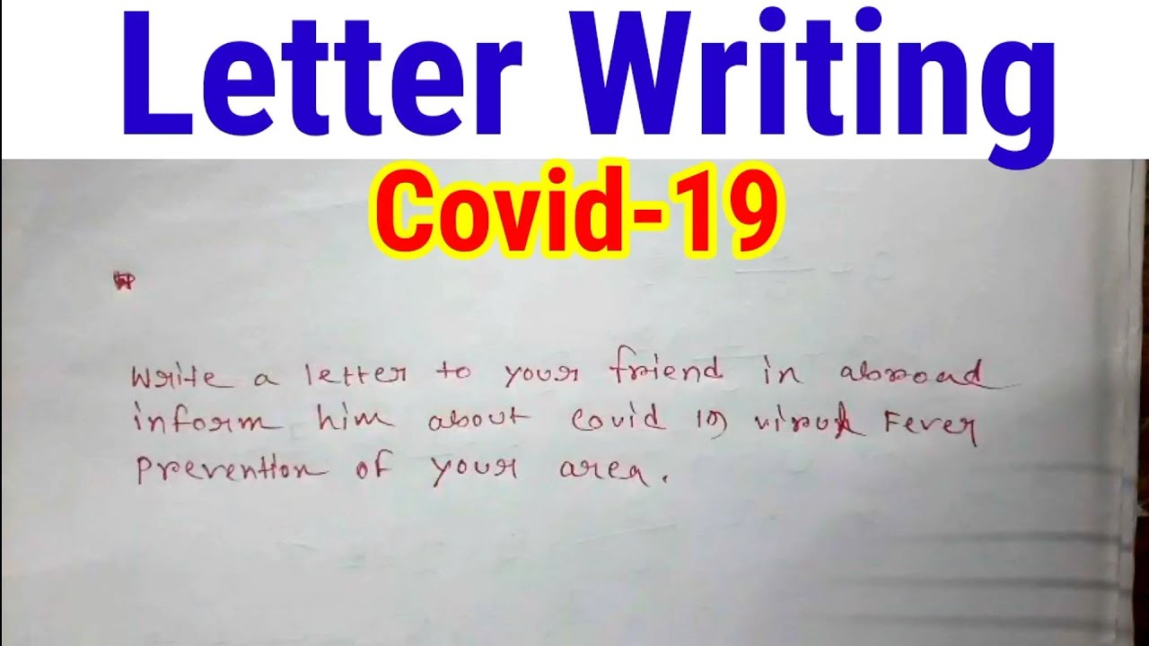 Letter Writing || Covid-19 || - YouTube