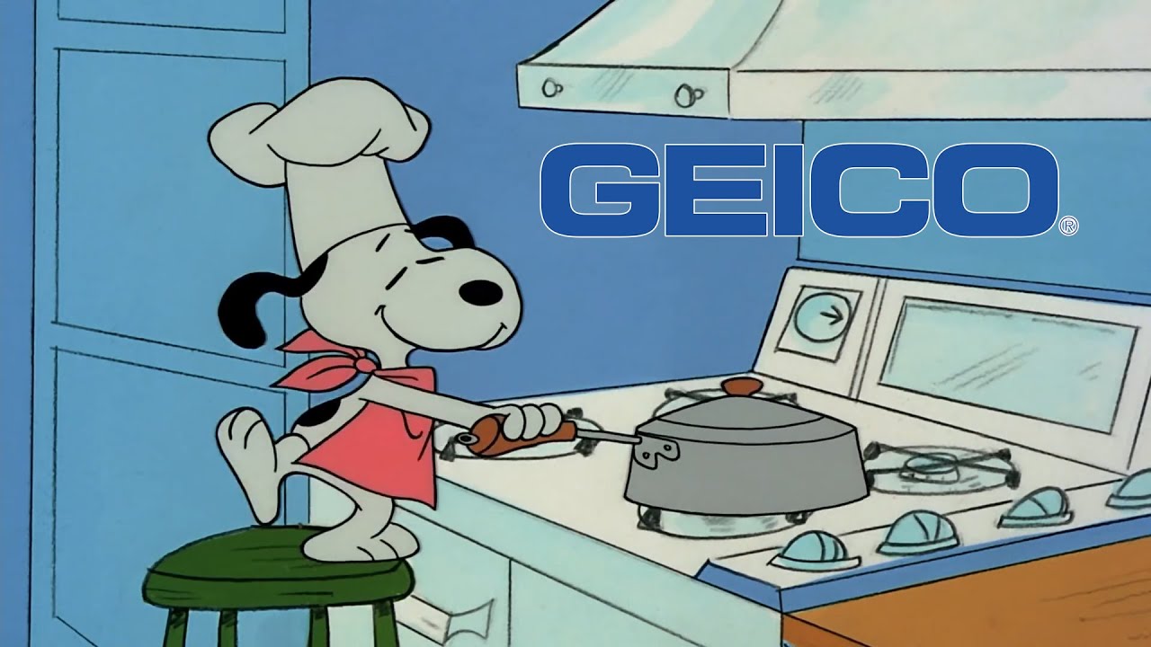 GEICO Commercial: "Snoopy Makes Thanksgiving Dinner" - YouTube