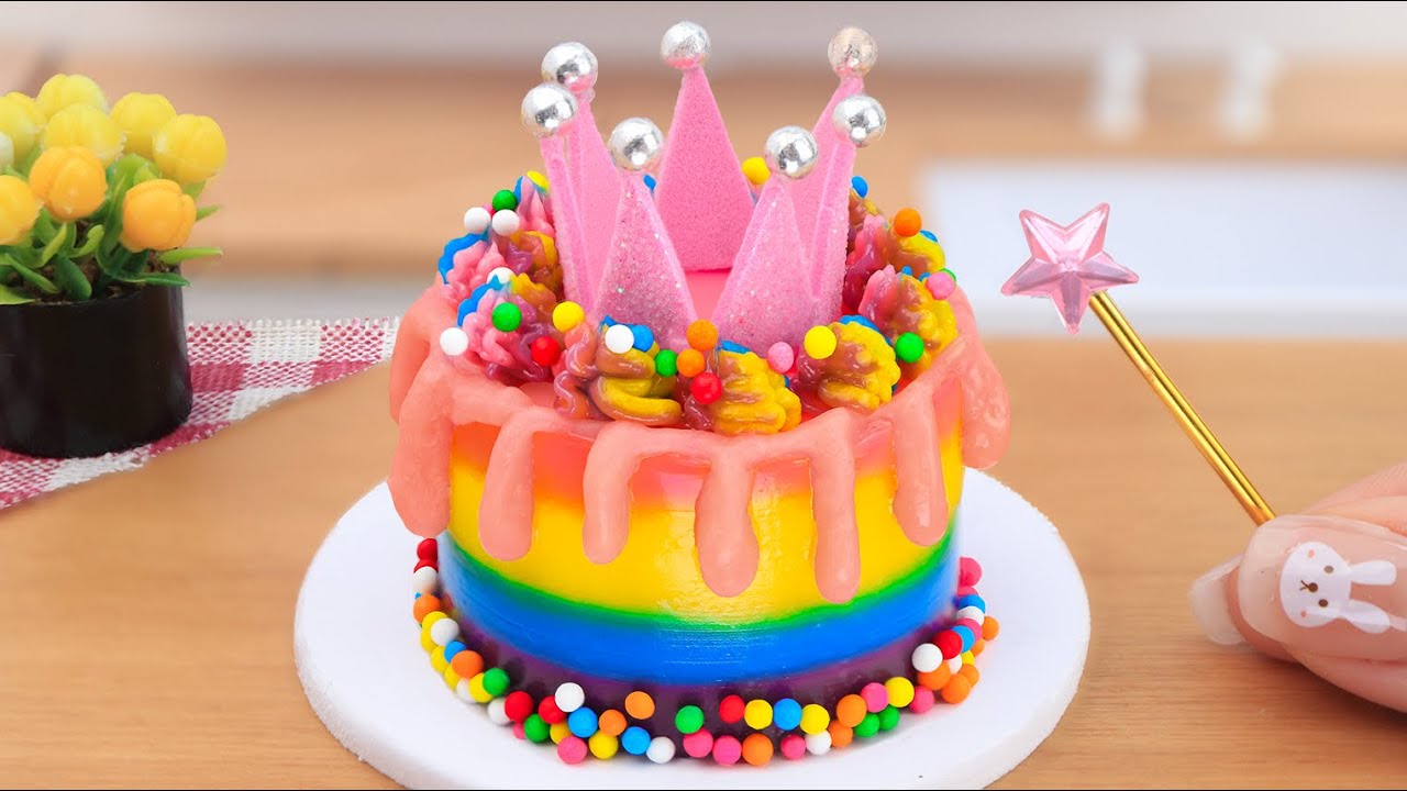 🌈 Perfect Miniature Rainbow Chocolate Cake Decorating With Spinkle ...