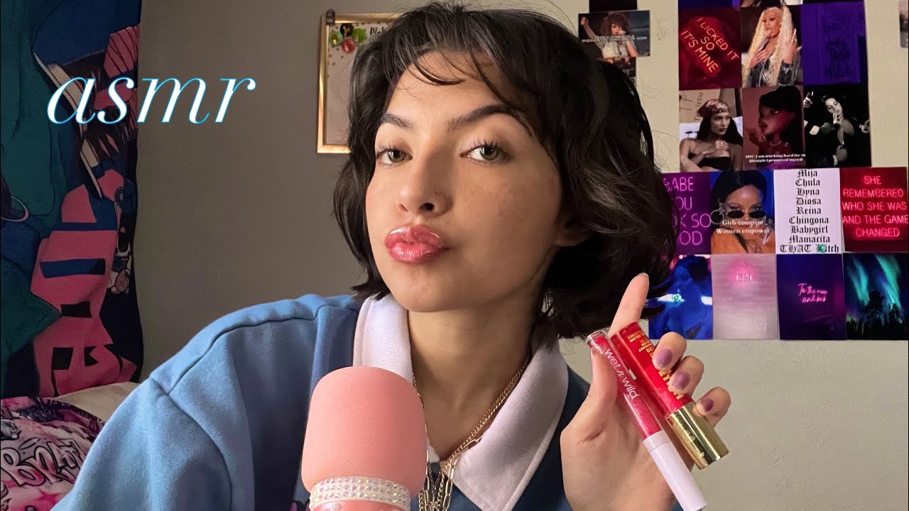 ASMR ~ Lip Gloss n Mouth Sounds - YouTube