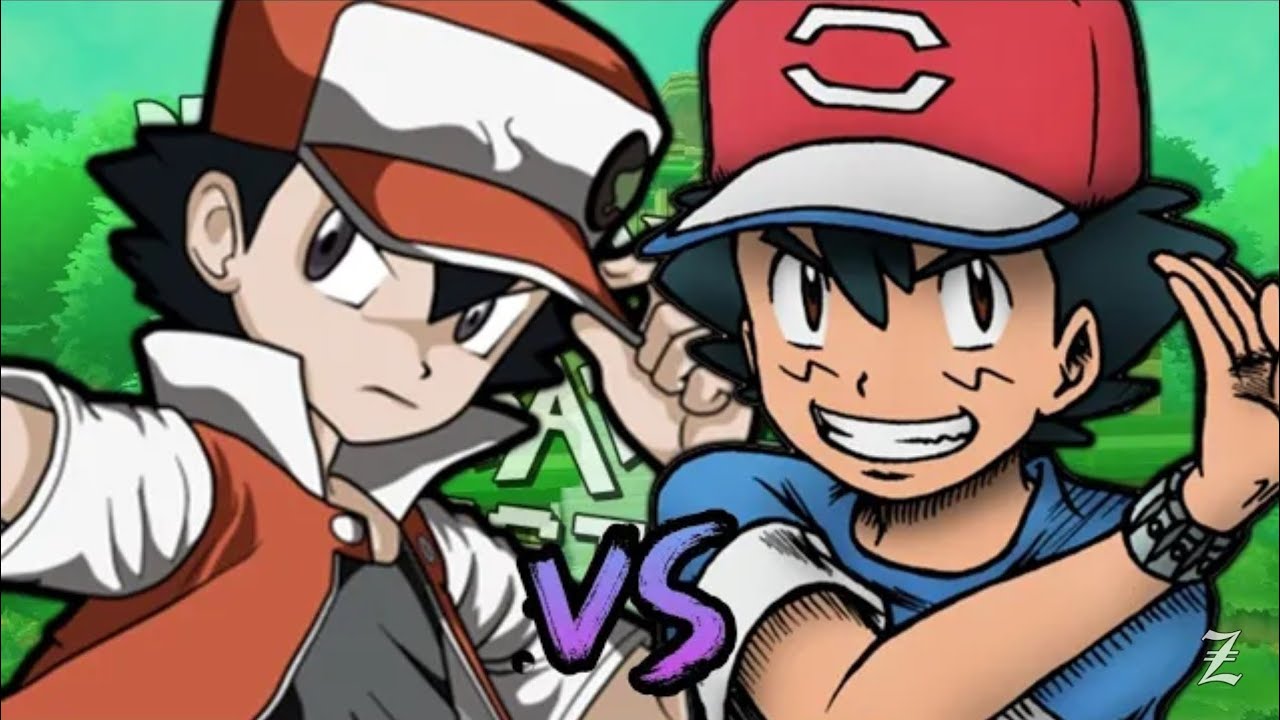 Ash ketchum Vs Rojo Gacha life - YouTube