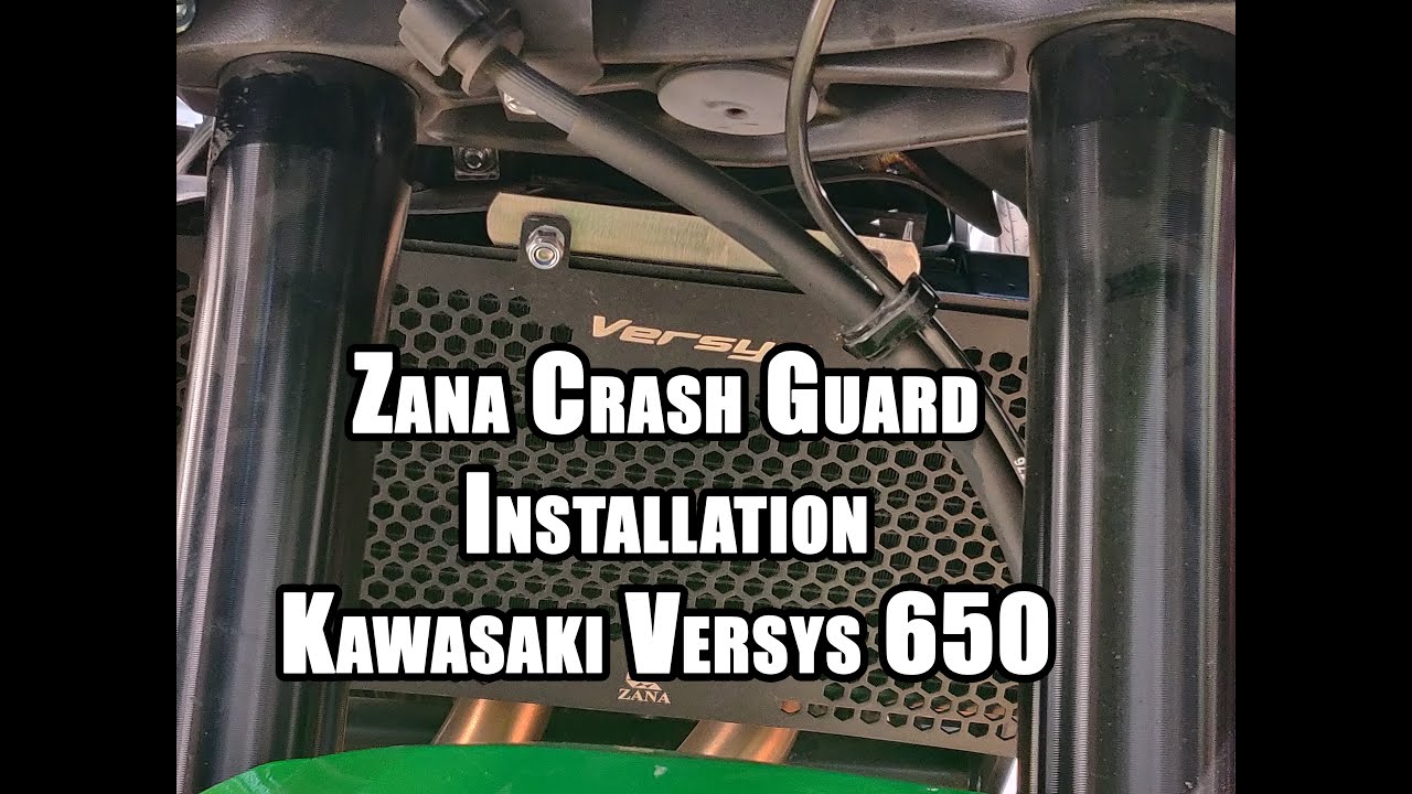 Installing Zana Radiator Guard on Kawasaki Versys 650. - YouTube