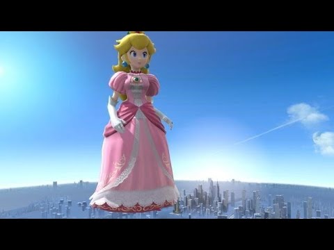 💕Super Smash Bros Ultimate Giantess Princess Peach Mod Mario Nintendo ...