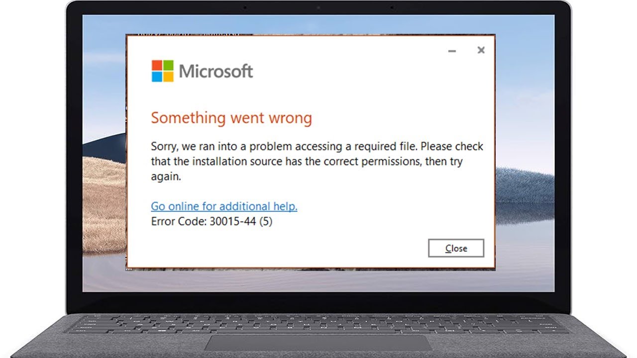 How To Fix Something Went Wrong In Microsoft Office - YouTube