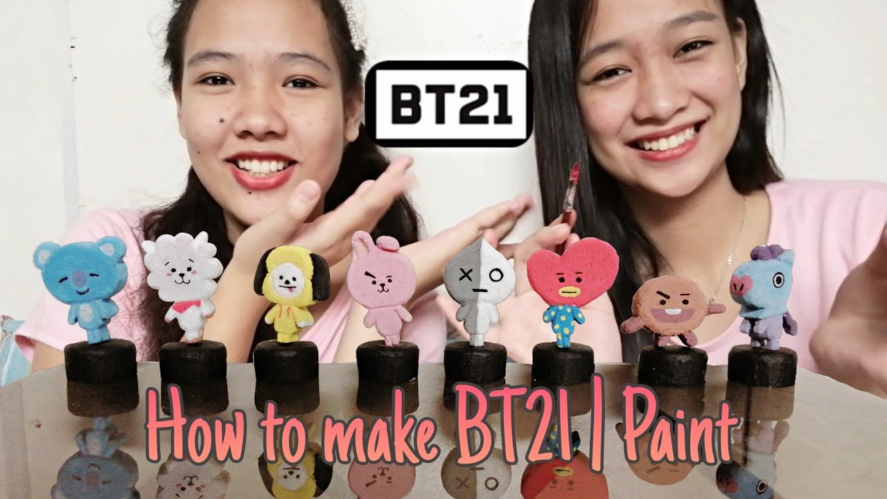 How to make BT21 || Paint - YouTube