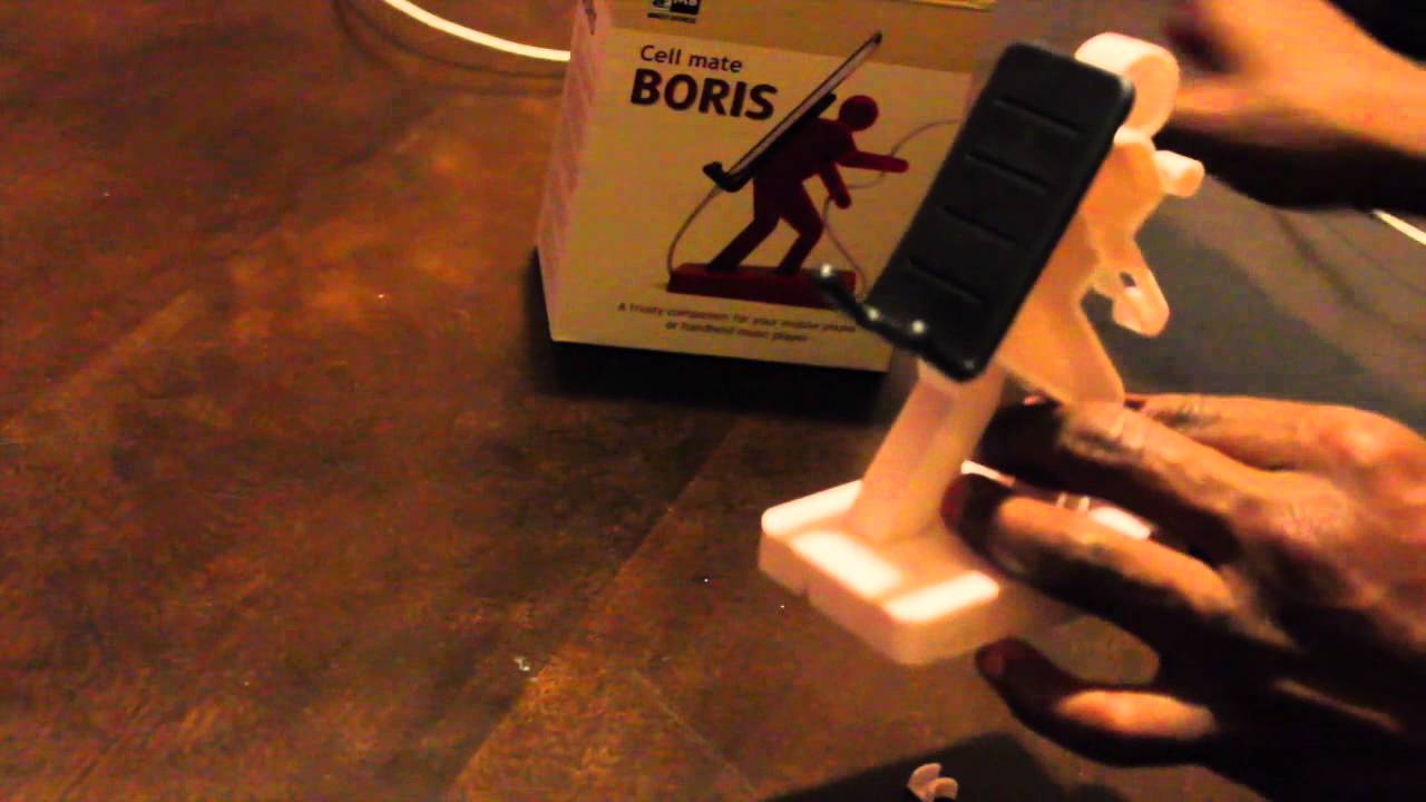 boris the cell man phone stand - YouTube