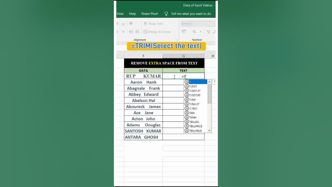 The trick for proper text #shorts #exceltricks #exceltutorial #shortvideo - YouTube