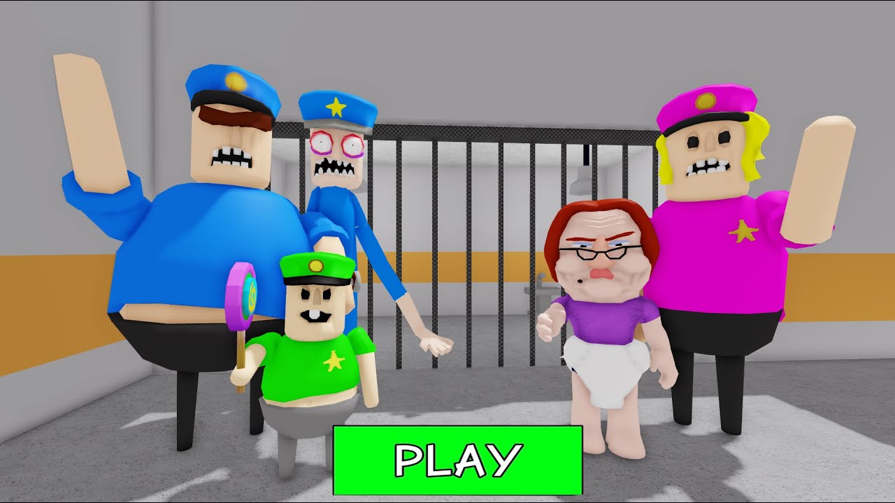 POLICE FAMILY ESCAPE! SCARY OBBY Full Walkthrough #roblox - YouTube
