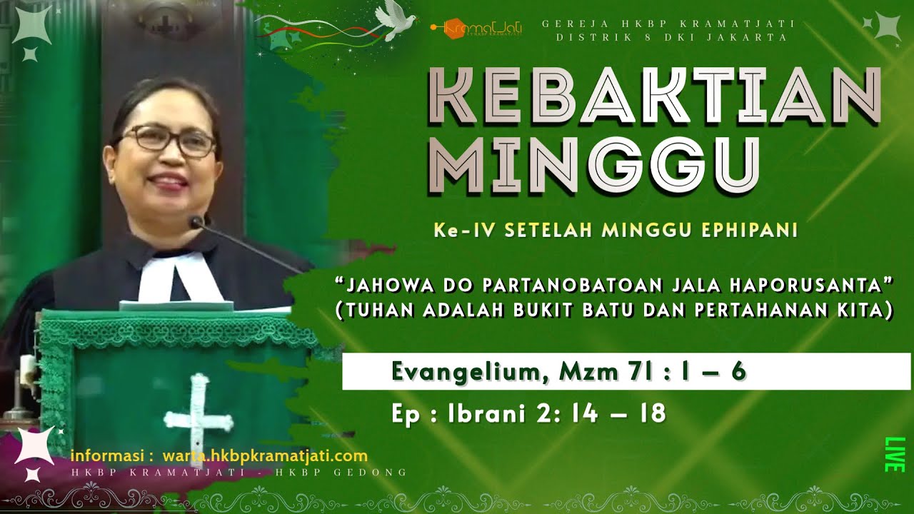 MINGGU EPHIPANIAS (IV) “TUHAN ADALAH BUKIT BATU DAN PERTAHANAN KITA” Ev ...