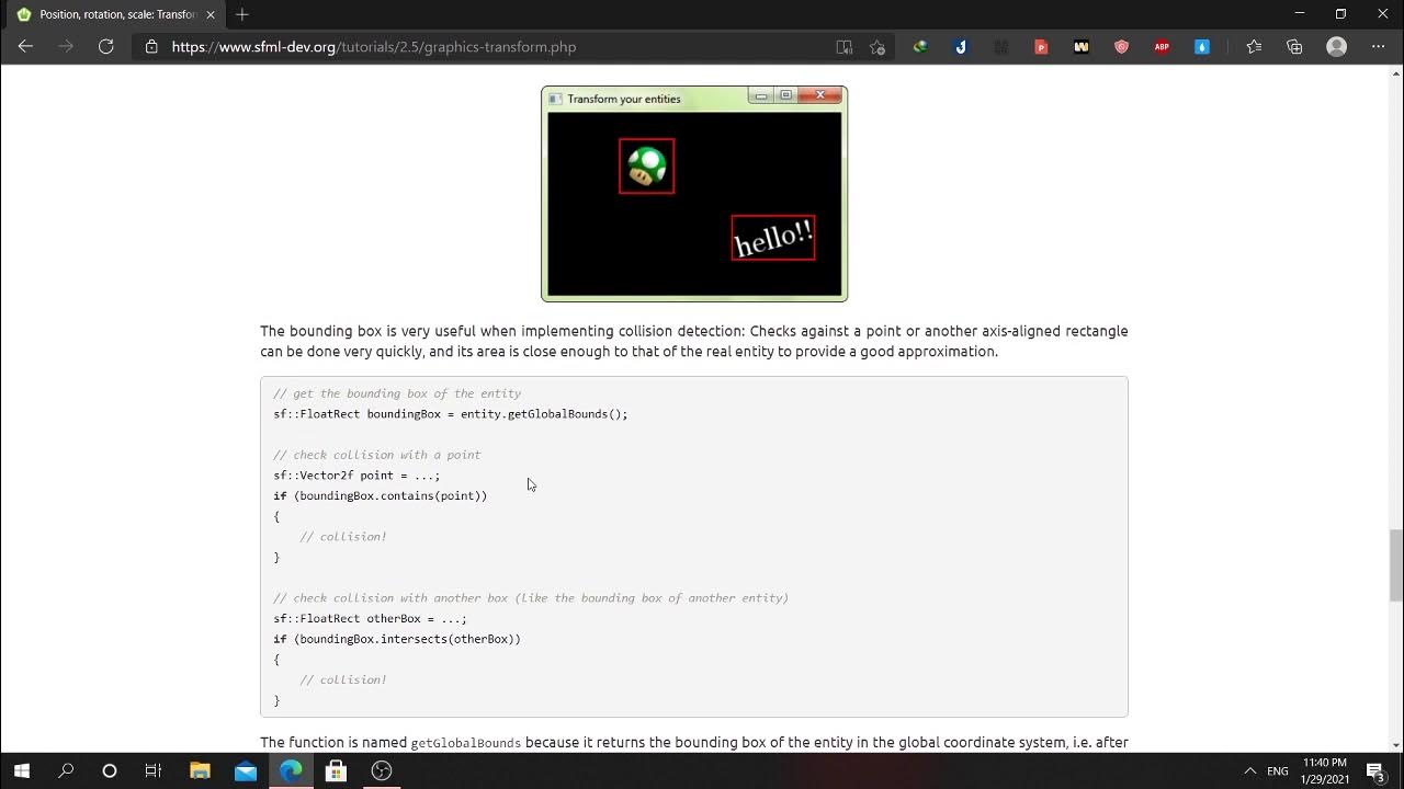 Game Pong - 5 | Di chuyển, xoay vật thể trong SFML - YouTube