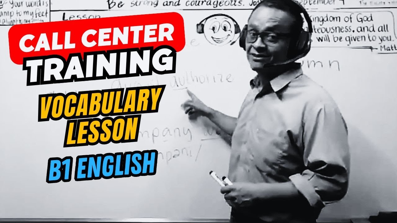 B1 English Call Center Training • Vocabulary Lesson - YouTube