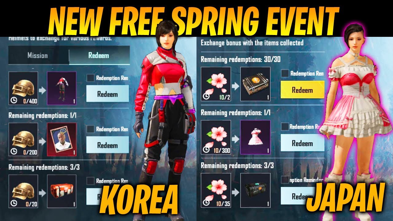 Pubg Mobile Spring Event Is Here || Get Permanent Outfit In Korea ...