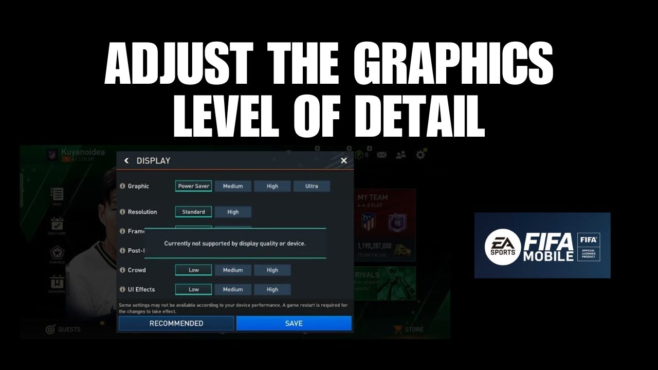 Best Performance vs Visual! How to Adjust the Graphics Level of Detail ...