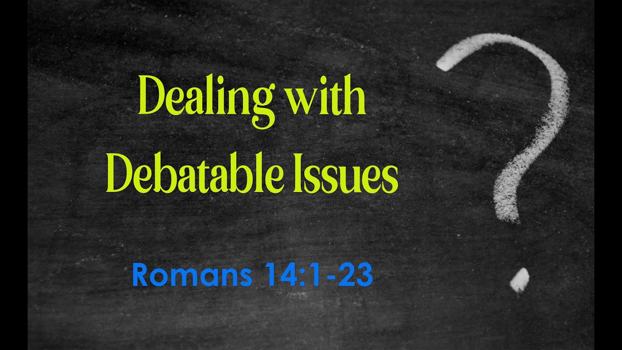 Dealing with Debatable Issues - YouTube