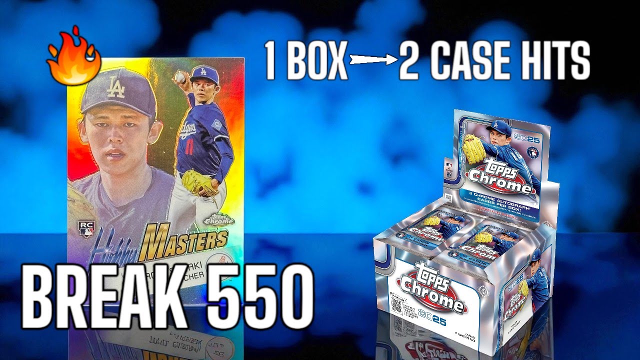 Two CASE HITS In ONE BOX 🔥⚾ Break 550 - 2025 Topps Chrome Baseball ...