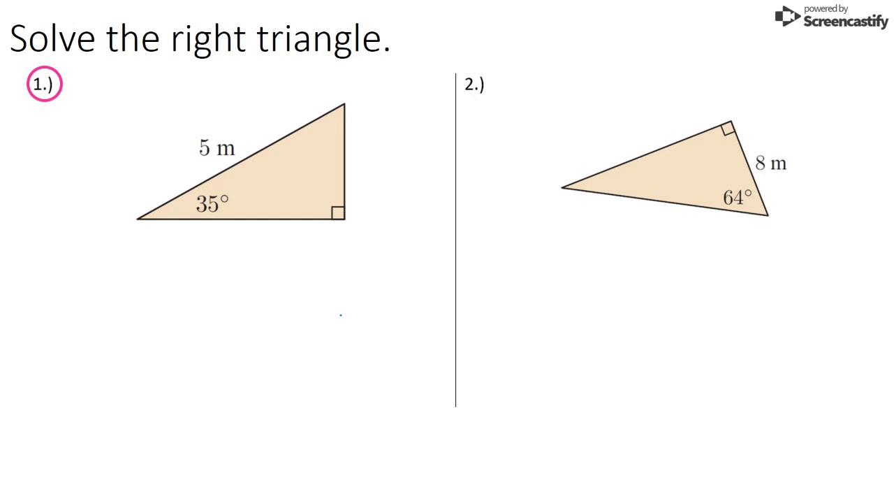 Part 4: Right Triangle Trig - YouTube