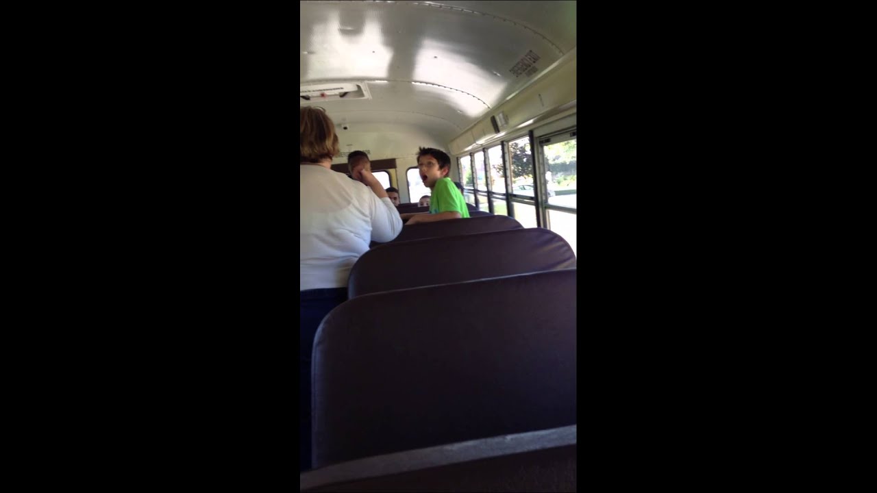 Bus driver yelling at kids - YouTube