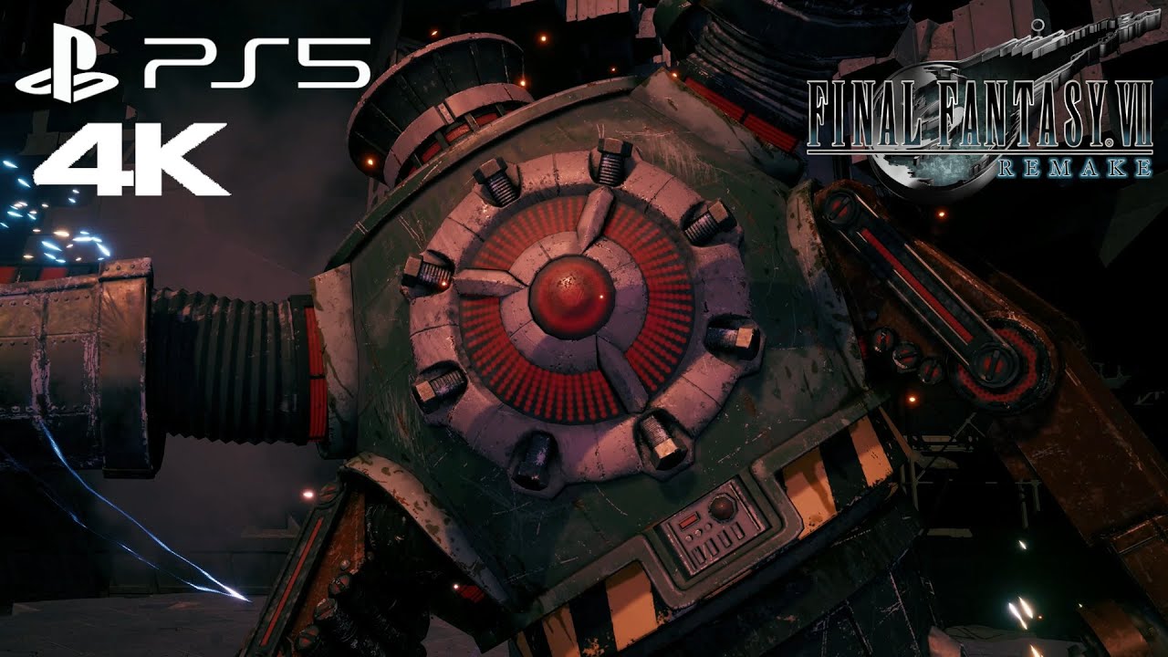 Final Fantasy VII Remake - The Valkyrie Boss Fight 4K PS5 - YouTube