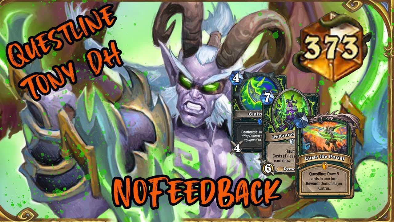 Hearthstone Wild : Questline Tony Demonhunter stealing off wins from ...