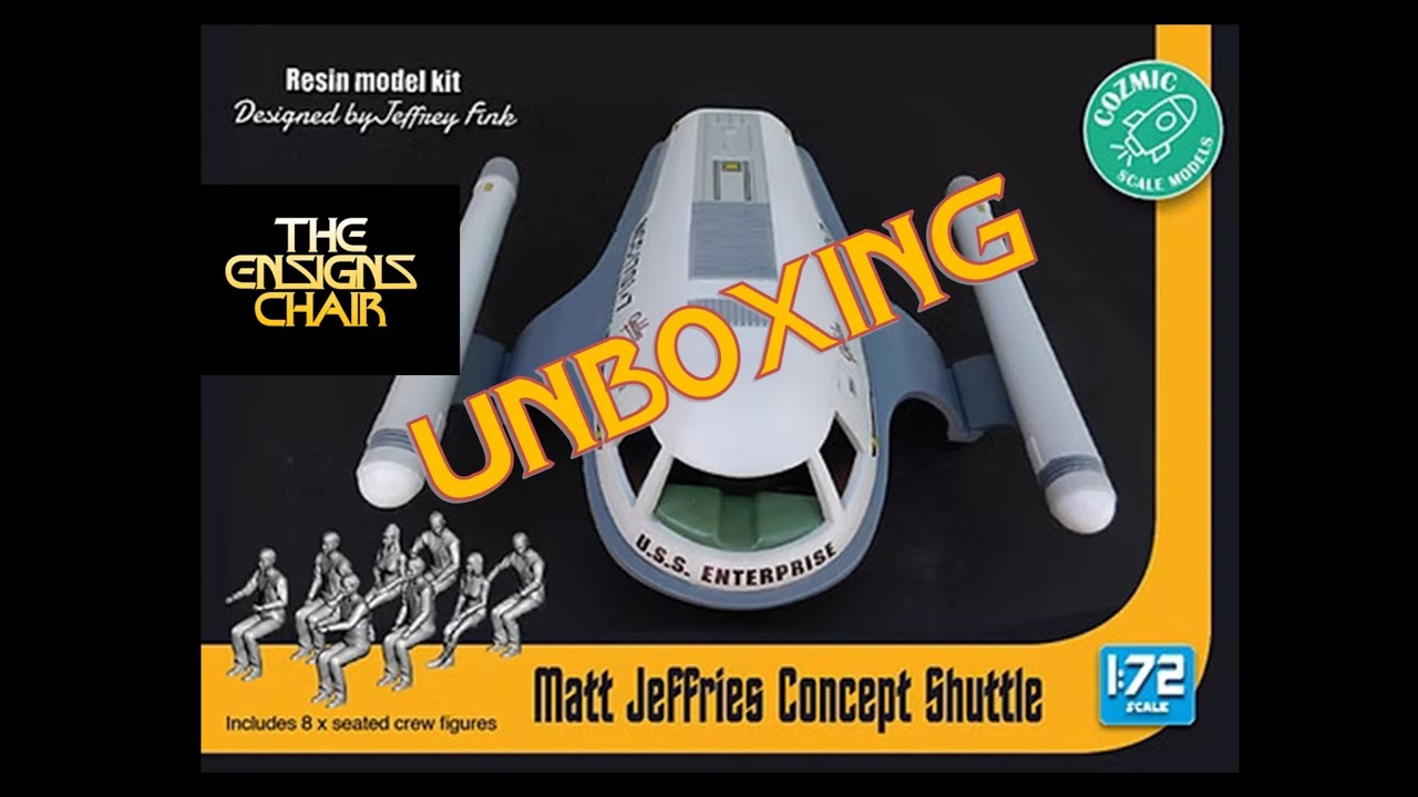 Unboxing Cosmic Scale Models 1/72 Jeffries Concept Shuttle - YouTube