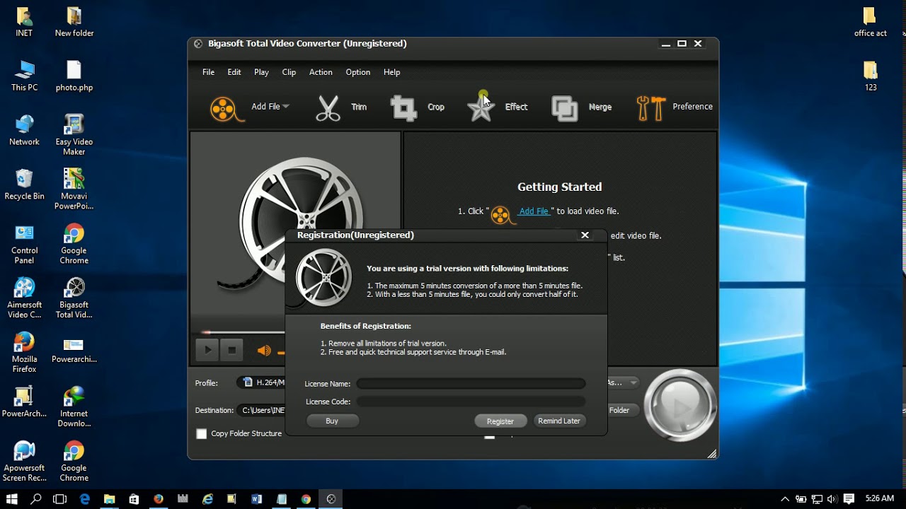 Bigasoft Total Video Converter and Keys - YouTube