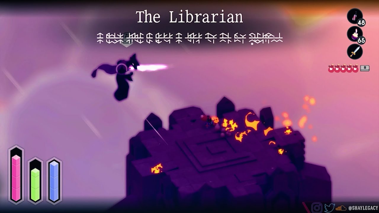 Tunic (Switch) - The Librarian (Boss) - No Commentary - YouTube